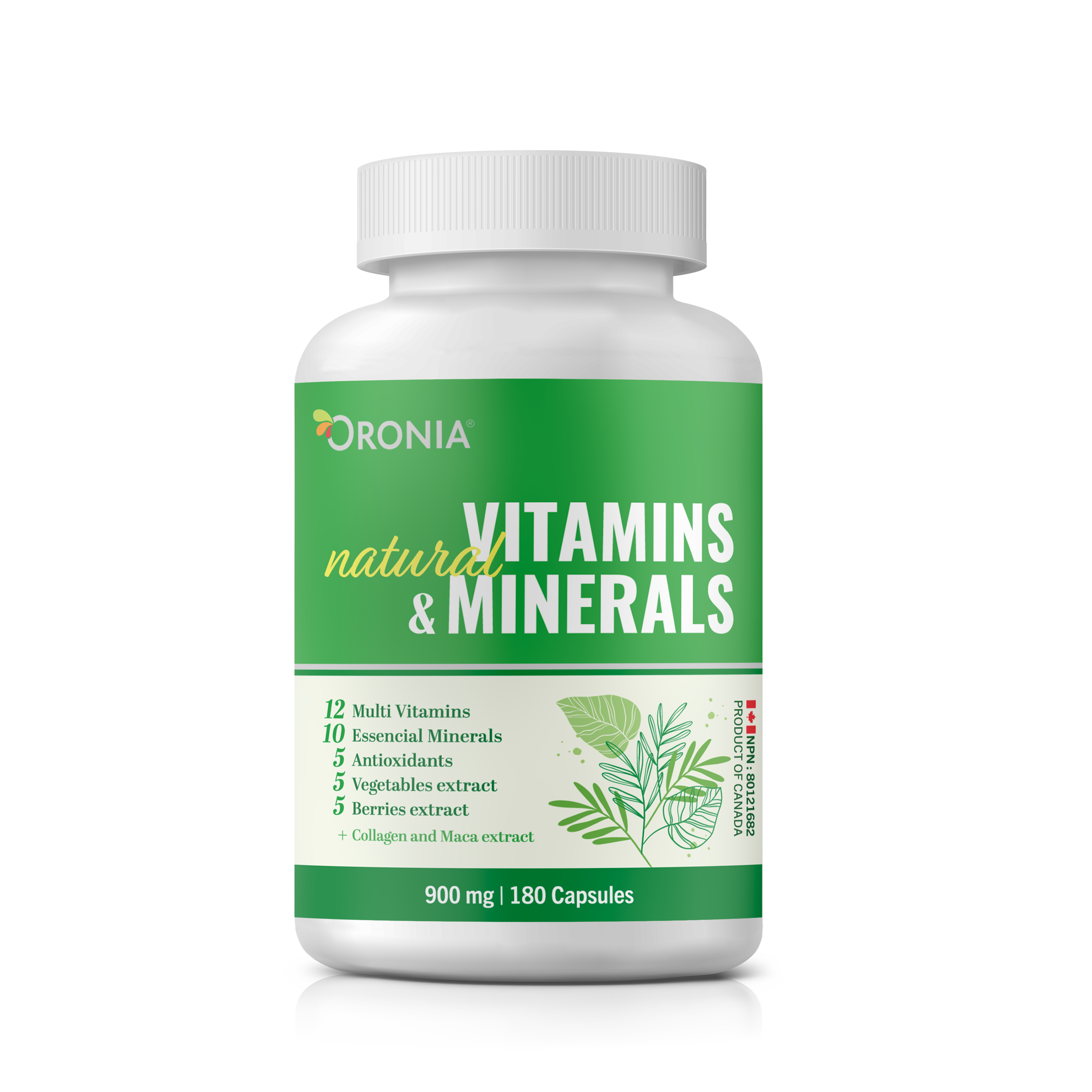 Natural Vitamins & Minerals – ORONIA